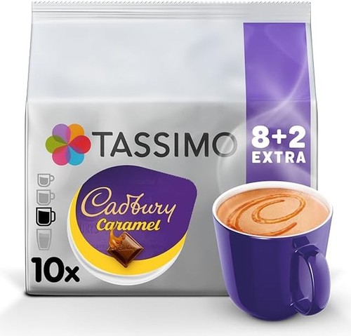 Tassimo Cadbury Caramel Hot Chocolate Pods x10 (Pack of 5, Total 50 ...