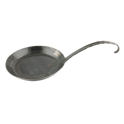 Hand Forged Medieval Frying Pan 11" Iron Steel Camp Skillet Open Fire ...
