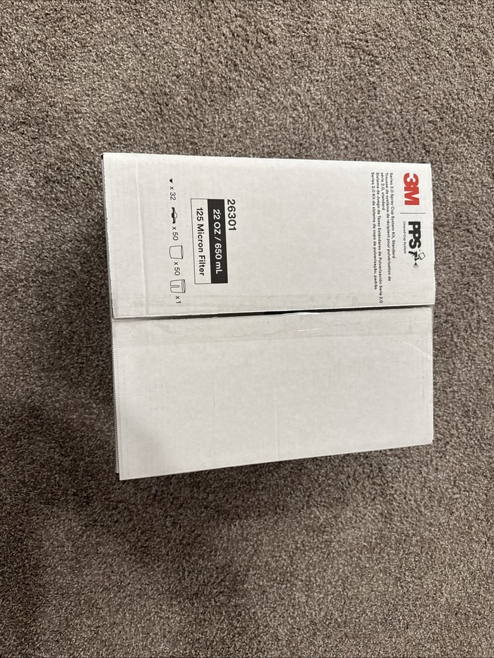 3M 26301 PPS 2.0 Spray Gun Cup, Lids and Liners Kit, 125-Micron Filter ...