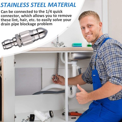 1/4 Inch Coupling Sewer Ejector Nozzles Stainless Steel G2S34334 | eBay
