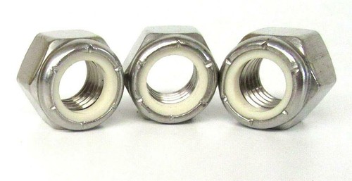 1/4" 20 TPI UNC A2 STAINLESS NYLOC NUTS IMPERIAL HEX NYLON INSERT NUT ...