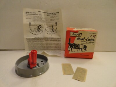COMPLETE IMRA Wool Cutter Smyrna Work Length Of Thread 2 1/2 - 2-3/4 w ...