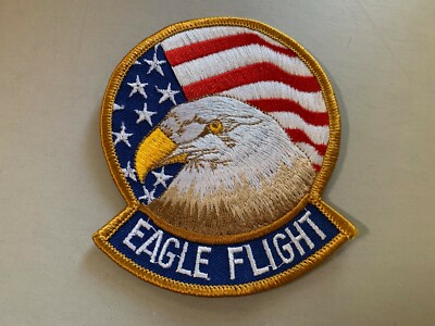 Eagle Flight Patch, military patch, eagle patch, flag patch, NEW ...