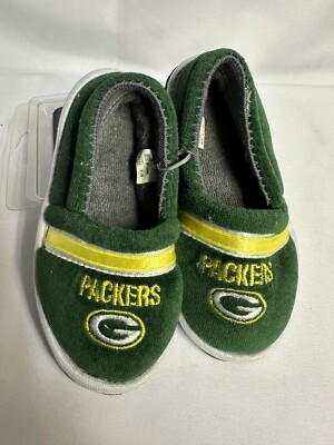 Green Bay Packers Slippers Kids 7-8 | eBay