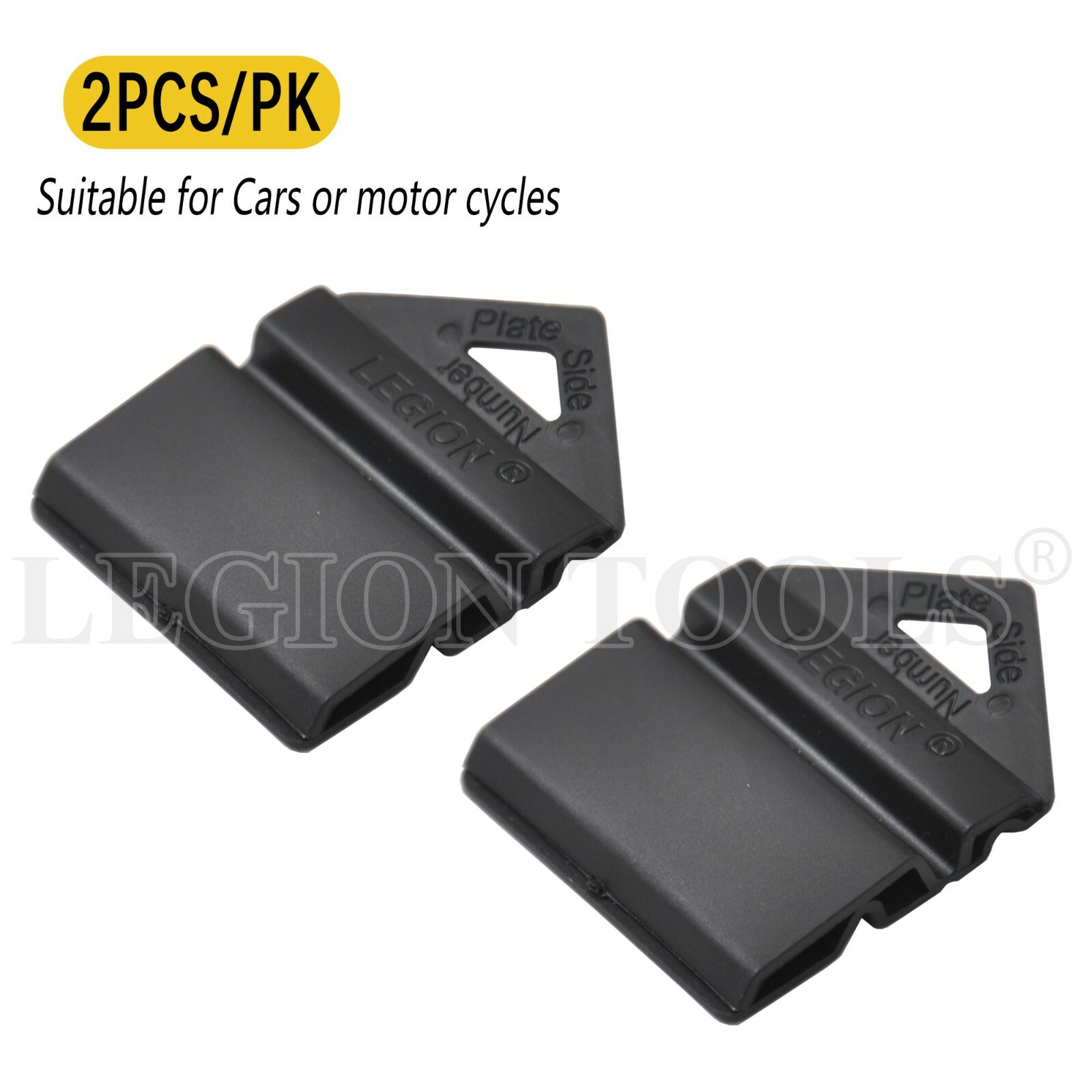 2X Black Plate Clips L & P L And P Number Plate Holders 2Pcs Green ...