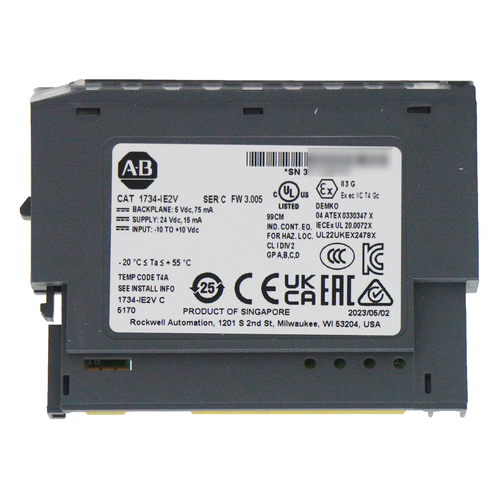 New Allen-Bradley 1734-IE2V SER C 2 Point Analog PLC Input Module ...