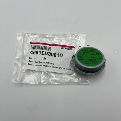 NEW GENUINE OEM LG Dishwasher Diverter Motor 4681ED3001D 2020847 ...