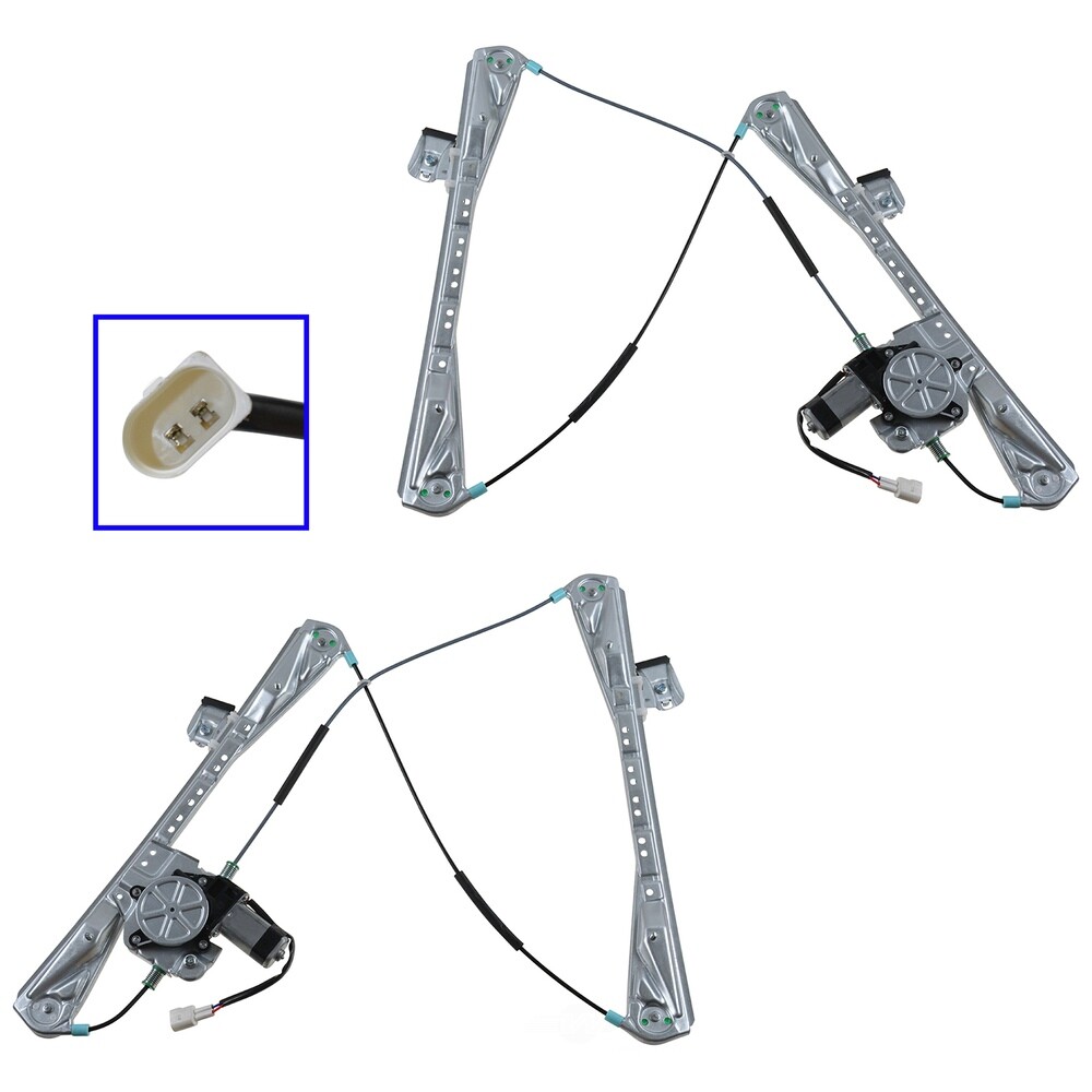 Power Window Motor and Regulator Assembly-Power 2 Piece Window ...
