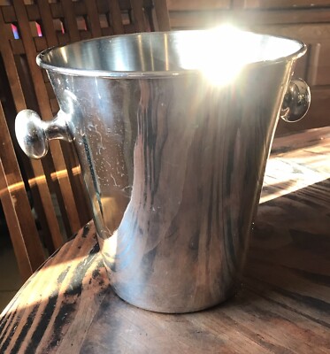 Antique Ice Bucket, WMF Germany Silver wine chiller ice bucket, Vintage ...