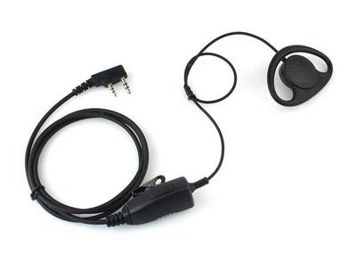 Wholesale 10 x D-Shape PTT Ear-Loop Earpiece Headset for Kenwood Puxing ...