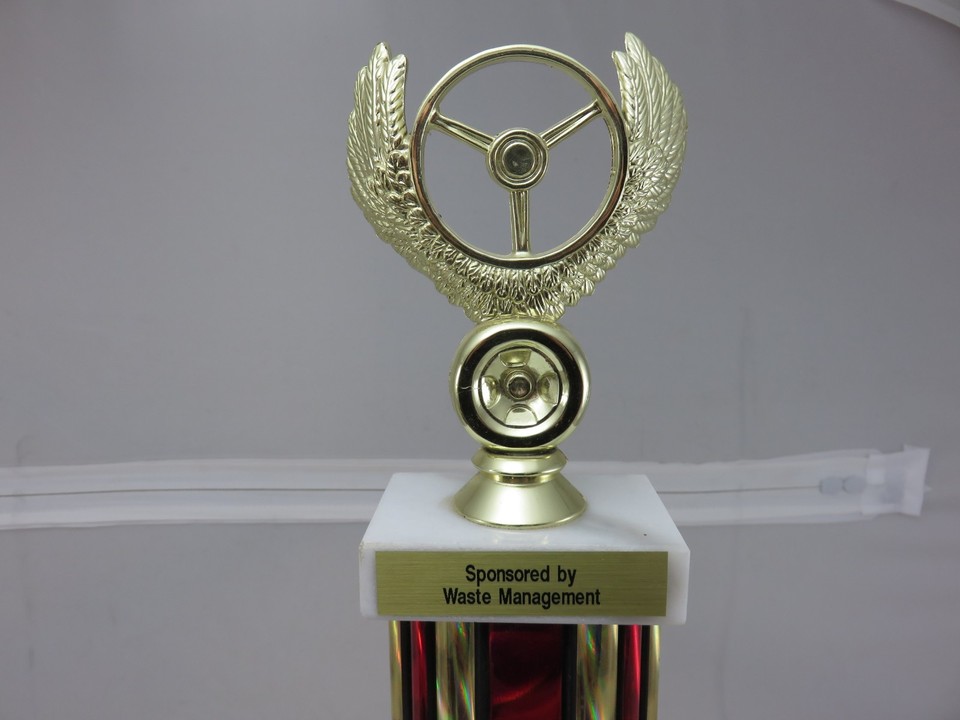 1st First Place Car Show Trophy Steering Wheel Tire 18" High | eBay