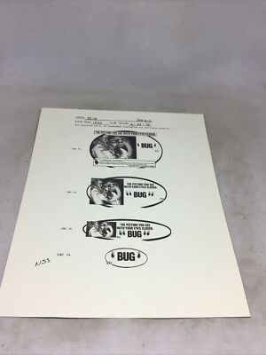 Original 1975 BUG Horror Movie Advertising *RARE* | eBay
