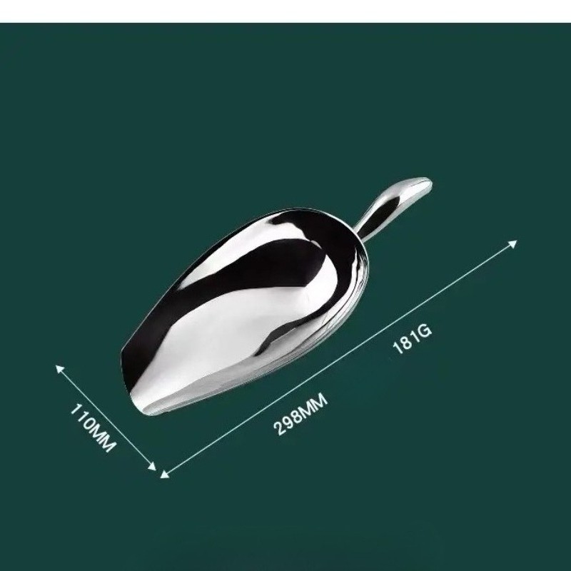 Stainless Steel Ice Scoop Metal Food Scoop Small Size Popcorn Coffee ...