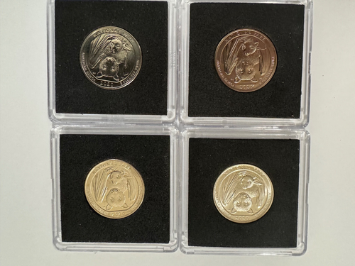 2020-W WEST POINT MINT AMERICAN SAMOA BAT QUARTERS V75 PRIVY 4 Coin Lot ...