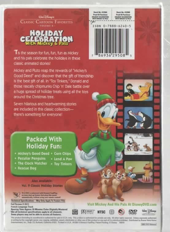 DISNEY HOLIDAY CELEBRATION WITH MICKEY AND PALS CHRISTMAS CARTOON ...