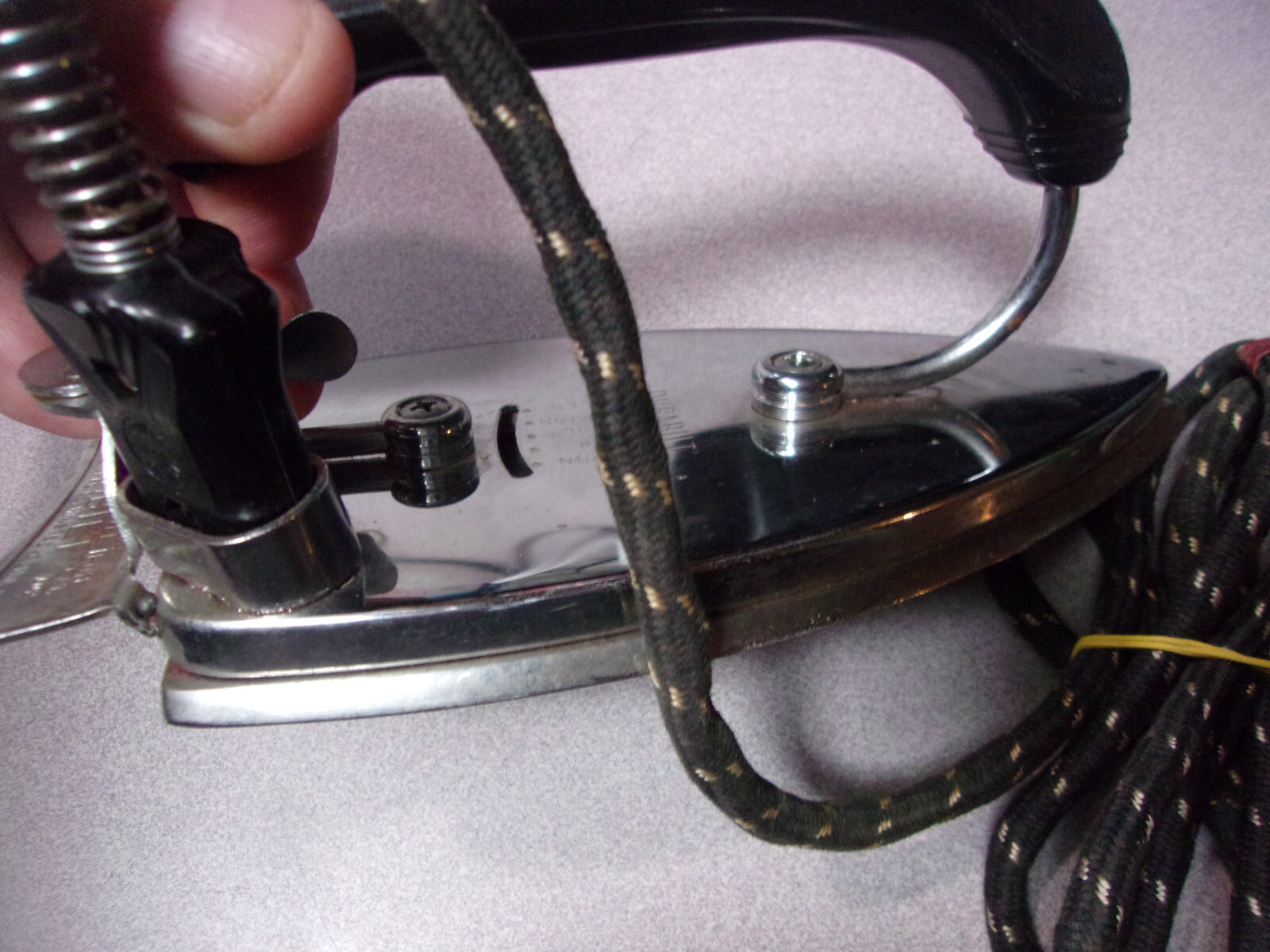 Vintage Folding Travel Iron Durabilt Model No. 102 Winsted CT / Works ...