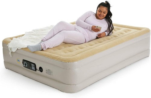 Serta Raised Air Mattress with Never Flat Pump | Luxury Inflatable ...