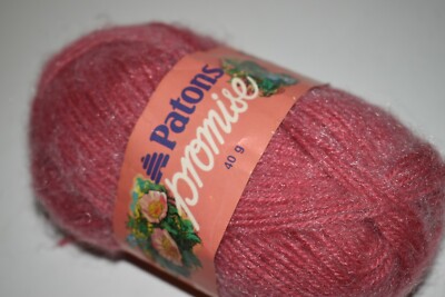 40g Skein Patons Promise Acrylic/Nylon Light Weight Yarn #3053 Pink Red ...