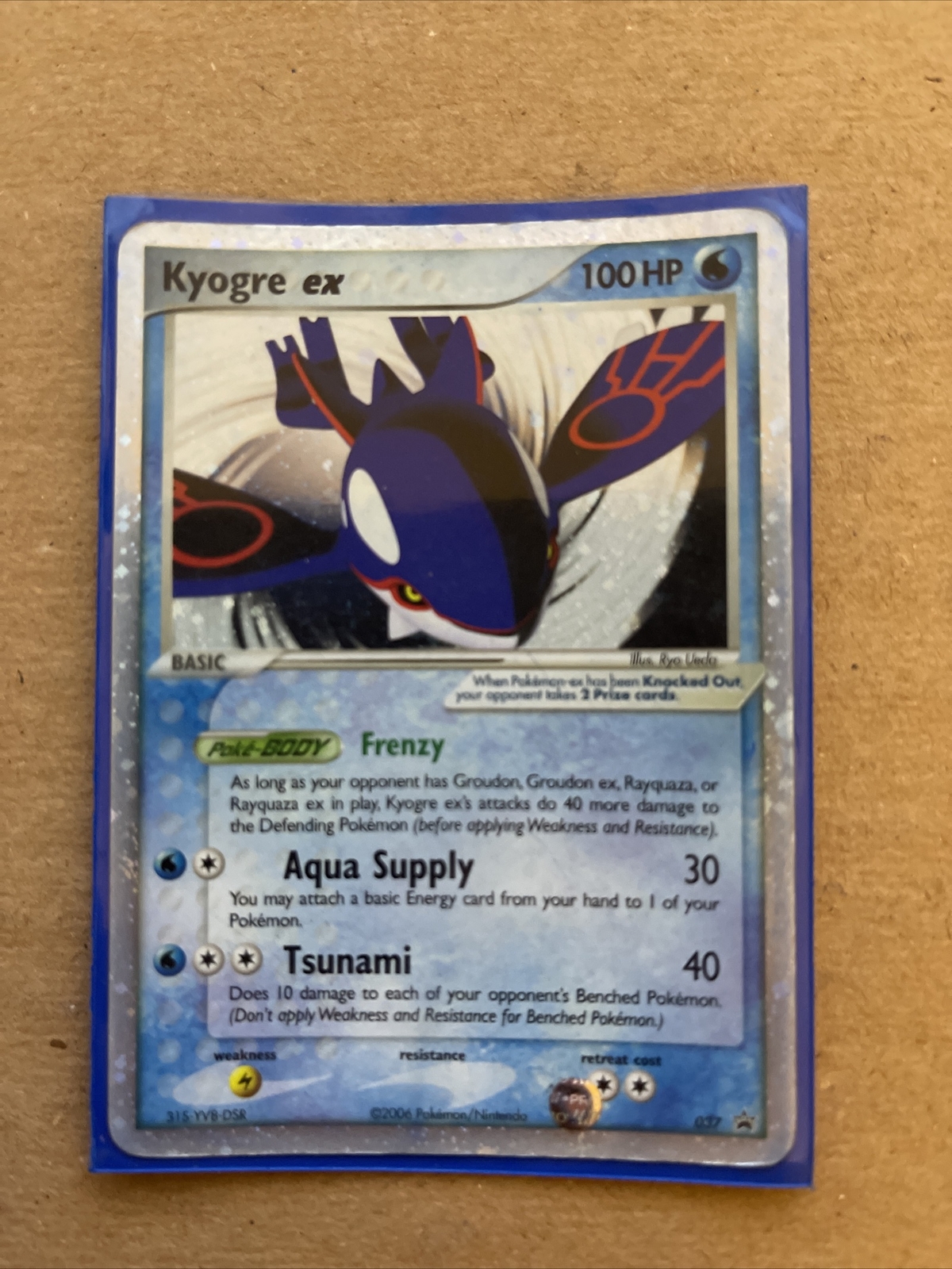 Kyogre ex 037 Promo Holo Pokemon Card | eBay