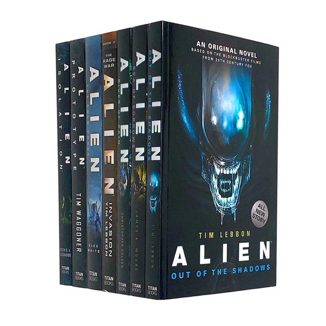 Alien 7 Books Set Collection by Tim Lebbon out of The Shadows Sea of ...