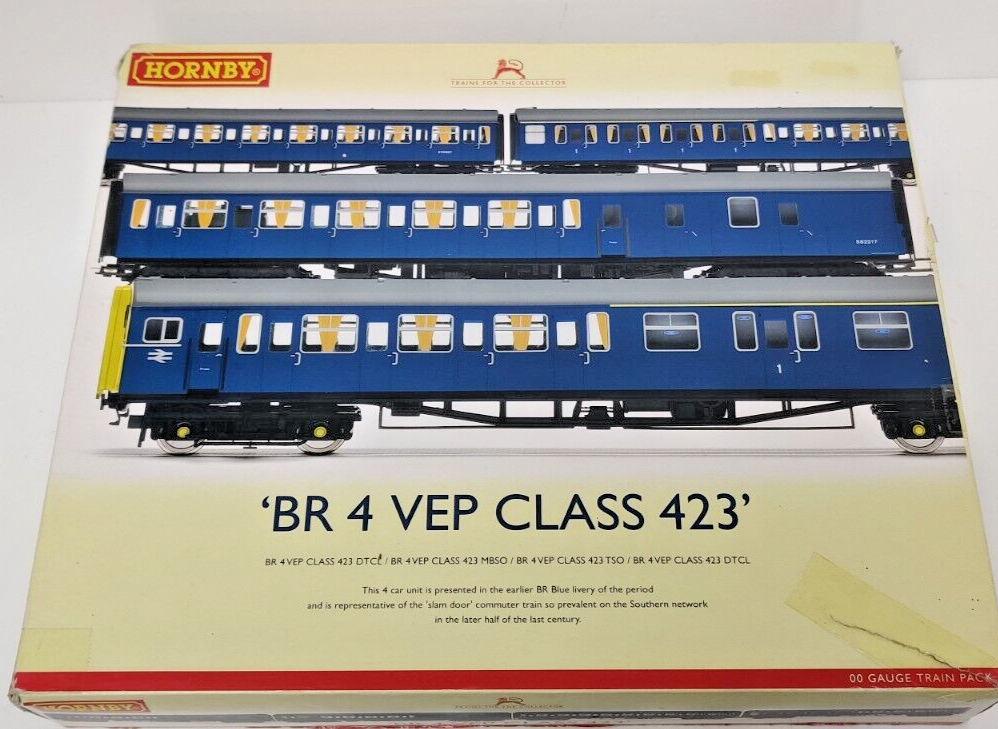 Hornby 4-VEP Class 423 Southern Region EMU 1970s BR Blue Livery OO ...