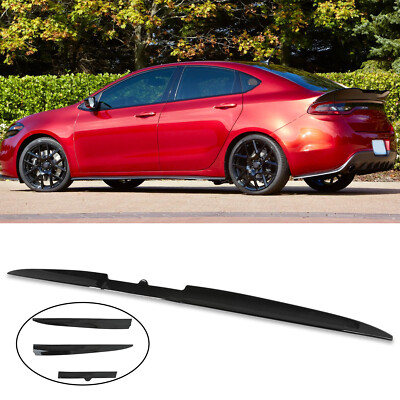 Sport Style Rear Trunk Roof Lip Spoiler Wing Gloss Black For Dodge Dart ...