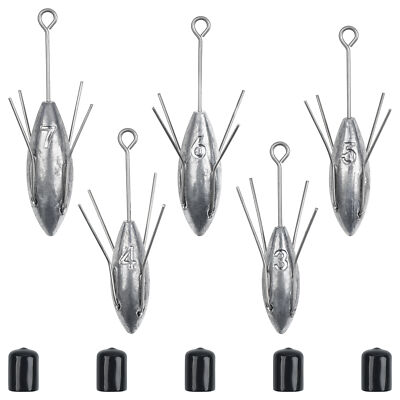 Sputnik Sinkers Long Tail Surf Fishing Weights Spider Weight 3oz 4oz ...