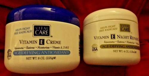 2 PACK VITAL CARE VITAMIN E CRÈME AGE DEFYING ANTIOXIDANTS DAY & NIGHT ...