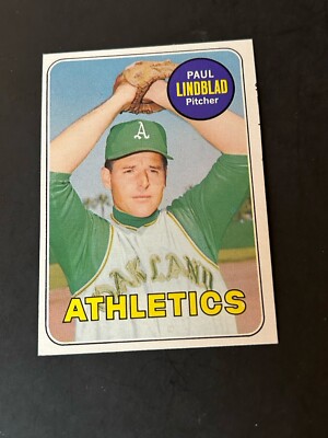 1969 Topps Baseball #449 Paul Lindblad EX+ Oakland Athletics | eBay