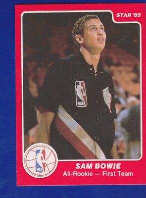 MINT 1985 Star Basketball ALL ROOKIE #4 SAM BOWIE Trail Blazers ...