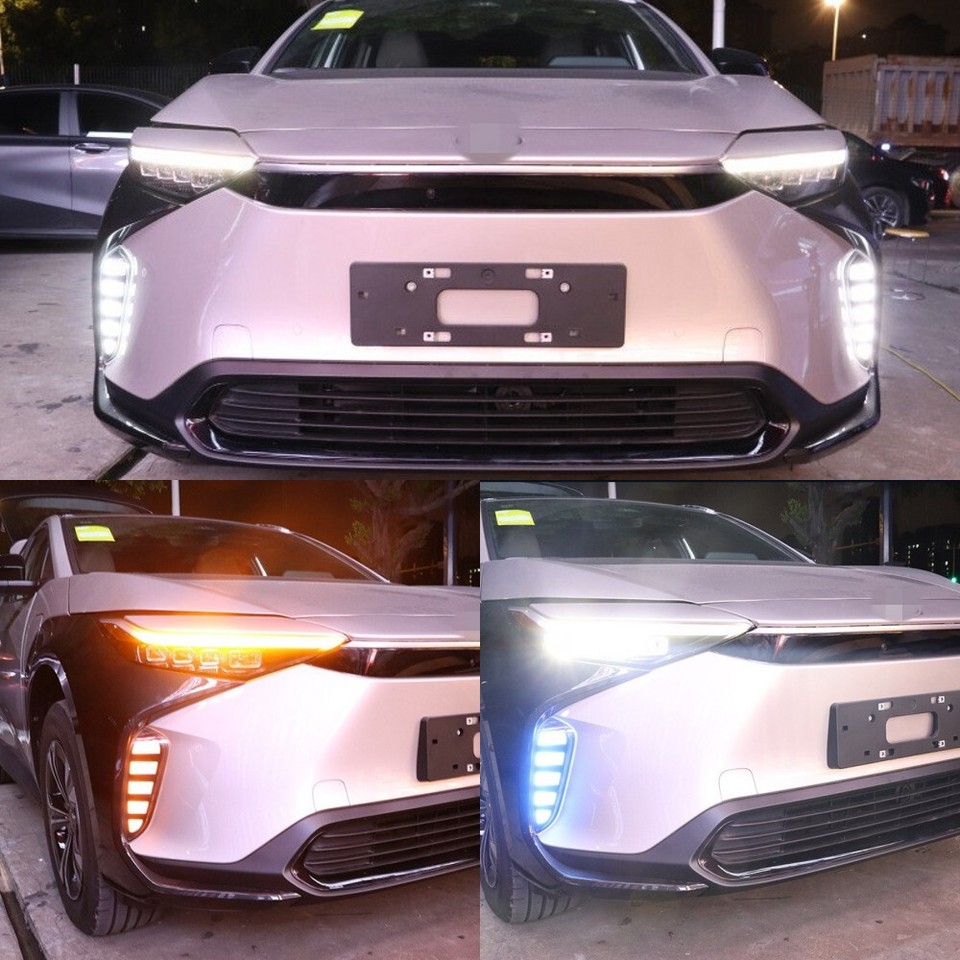 Daytime Running Lights Ice Blue DRL Streamer Yellow Turn Signals for ...