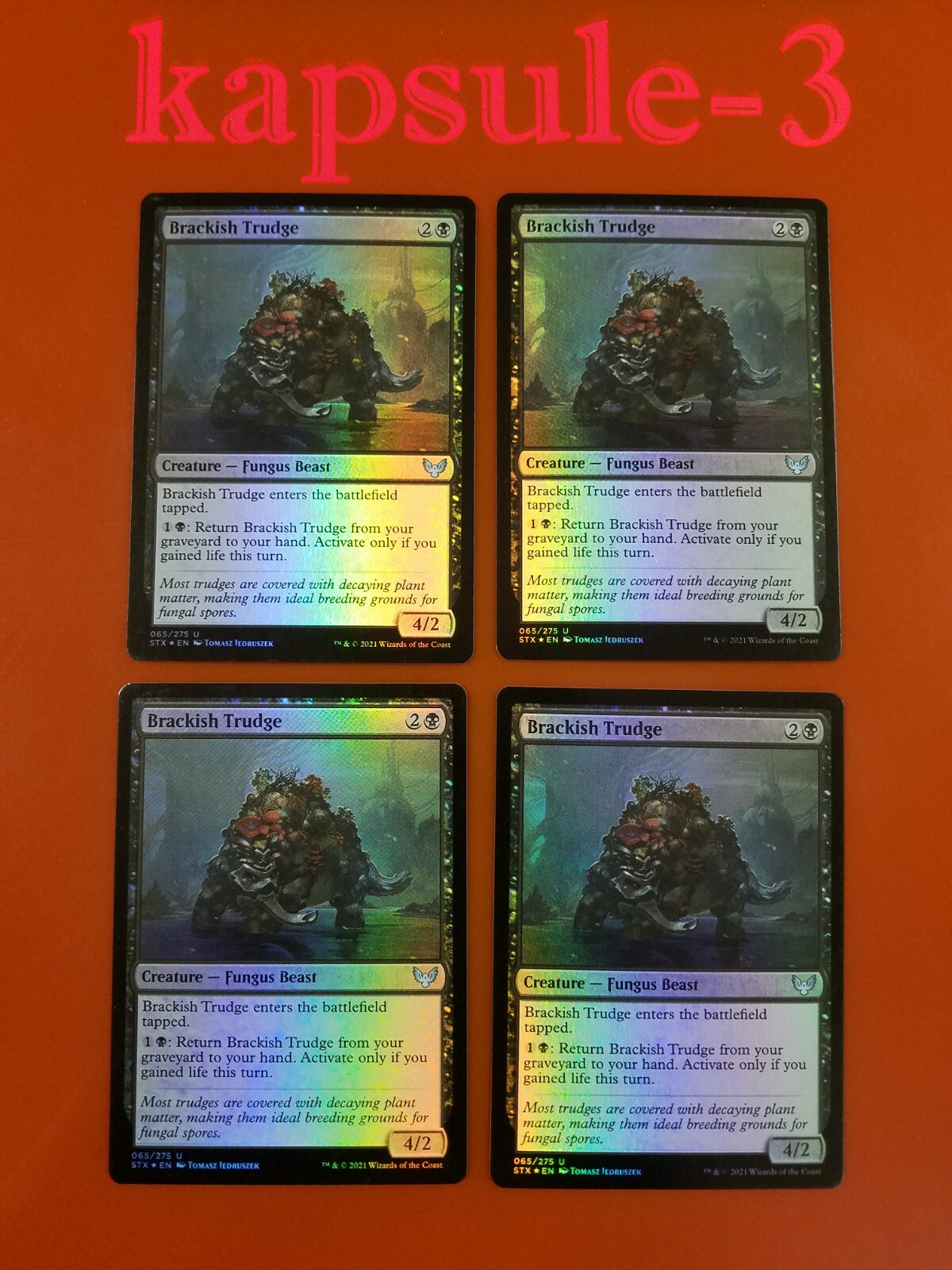 4x Brackish Trudge | FOIL | Strixhaven School of Mages | MTG Magic ...