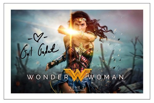 GAL GADOT WONDER WOMAN SIGNED AUTOGRAPH PHOTO PRINT | eBay