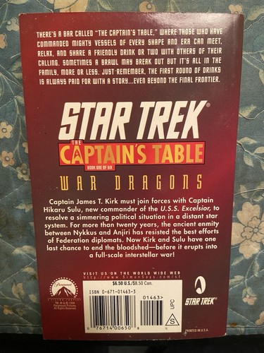 Star Trek: The Captain's Table Book One Of Six - War Dragons by L.A. Graf PB 9780671014636| eBay
