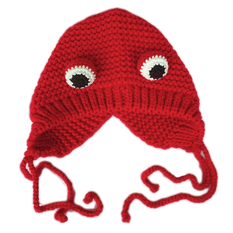 Women Winter Cable Knit Warm Earflap Hat Cartoon for Frog Eyes ...