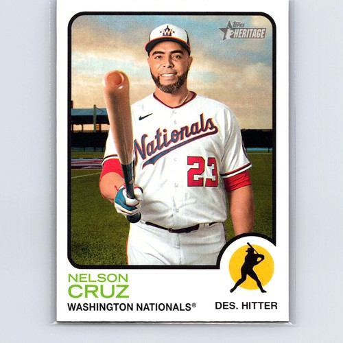 2022 Topps Heritage Nelson Cruz #719 Washington Nationals | eBay
