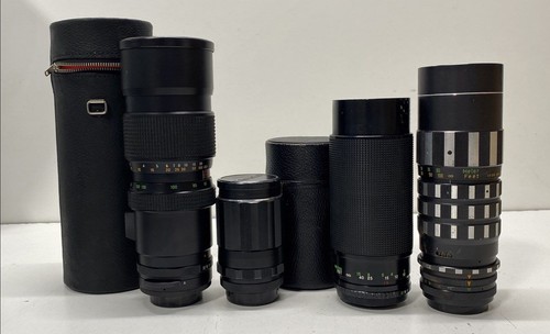 Lot of 4 Assorted Screw Mount Camera Lenses | eBay