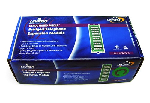 Leviton 47689-B Structured Media Bridged Telephone Expansion Module | eBay