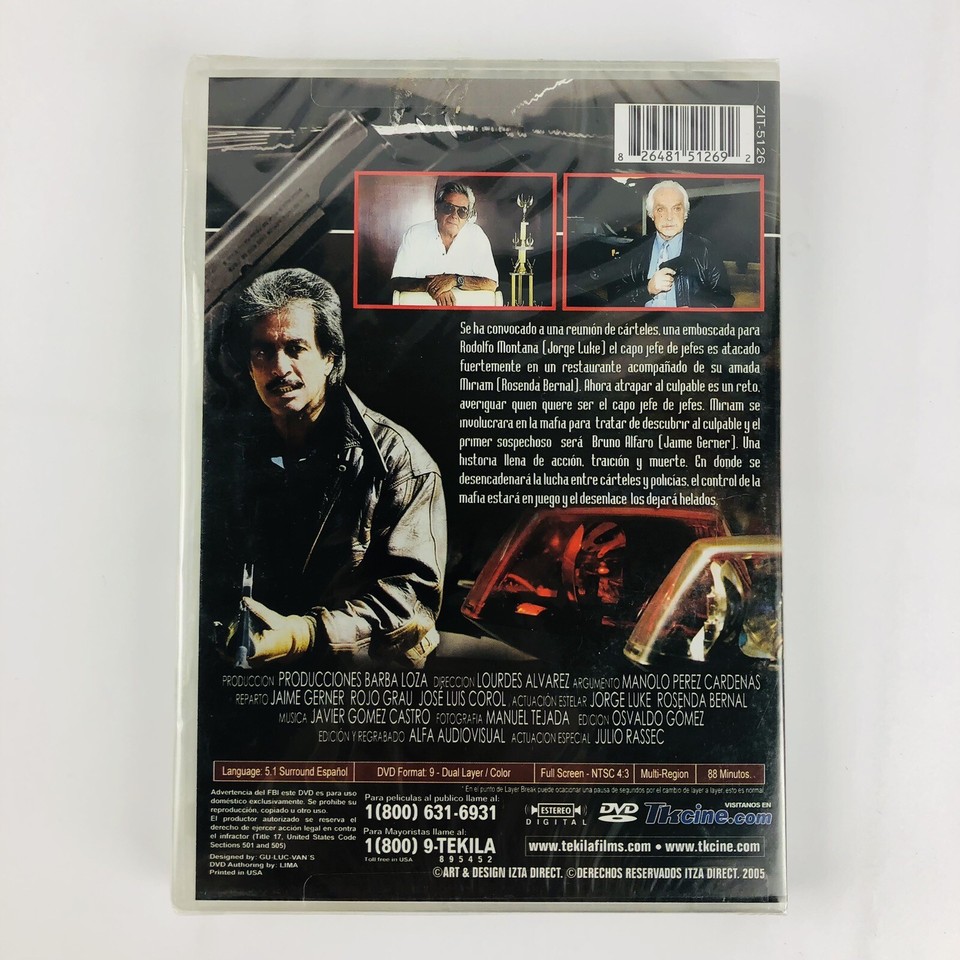 DVD CAPO JEFE DE JEFES JORGE LUKE ROSENDA BERNAL JULIO RASSEC ROJO GRAU ...