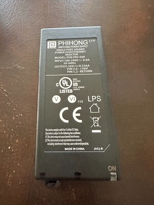 NEW Original Phihong POE29U-560 Power Over Ethernet 56V 0.53A 30W PoE ...