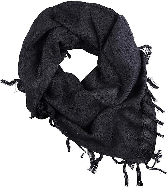 Multifunctional Shemagh Head Scarf - 100% Cotton Keffiyeh Arab Desert ...