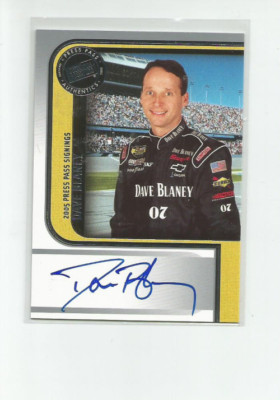 2005 PRESS PASS SIGNINGS #3 DAVE BLANEY B | eBay