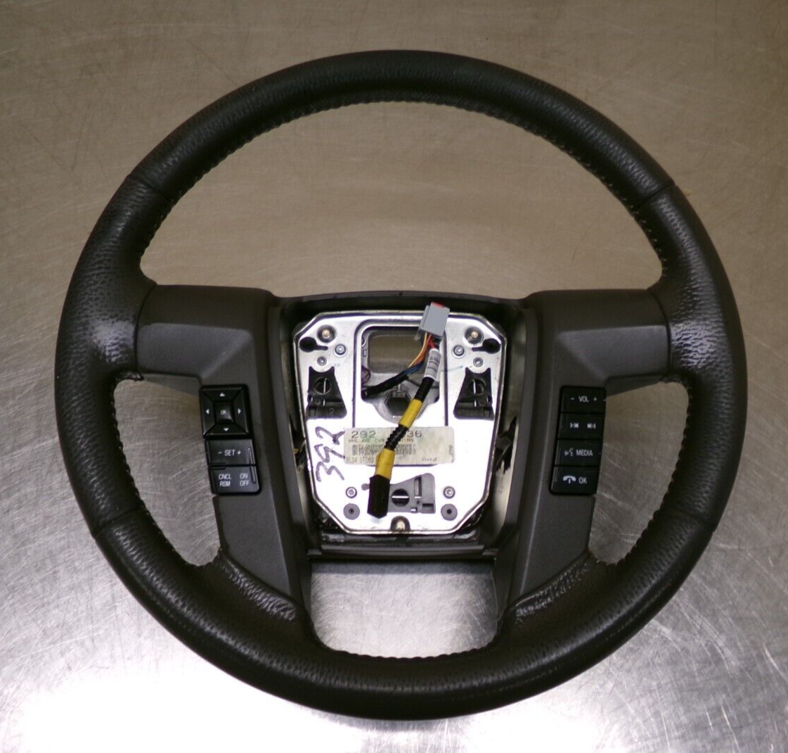 Ford F-150 Leather Steering Wheel F150 09-14 Brown Leather | eBay