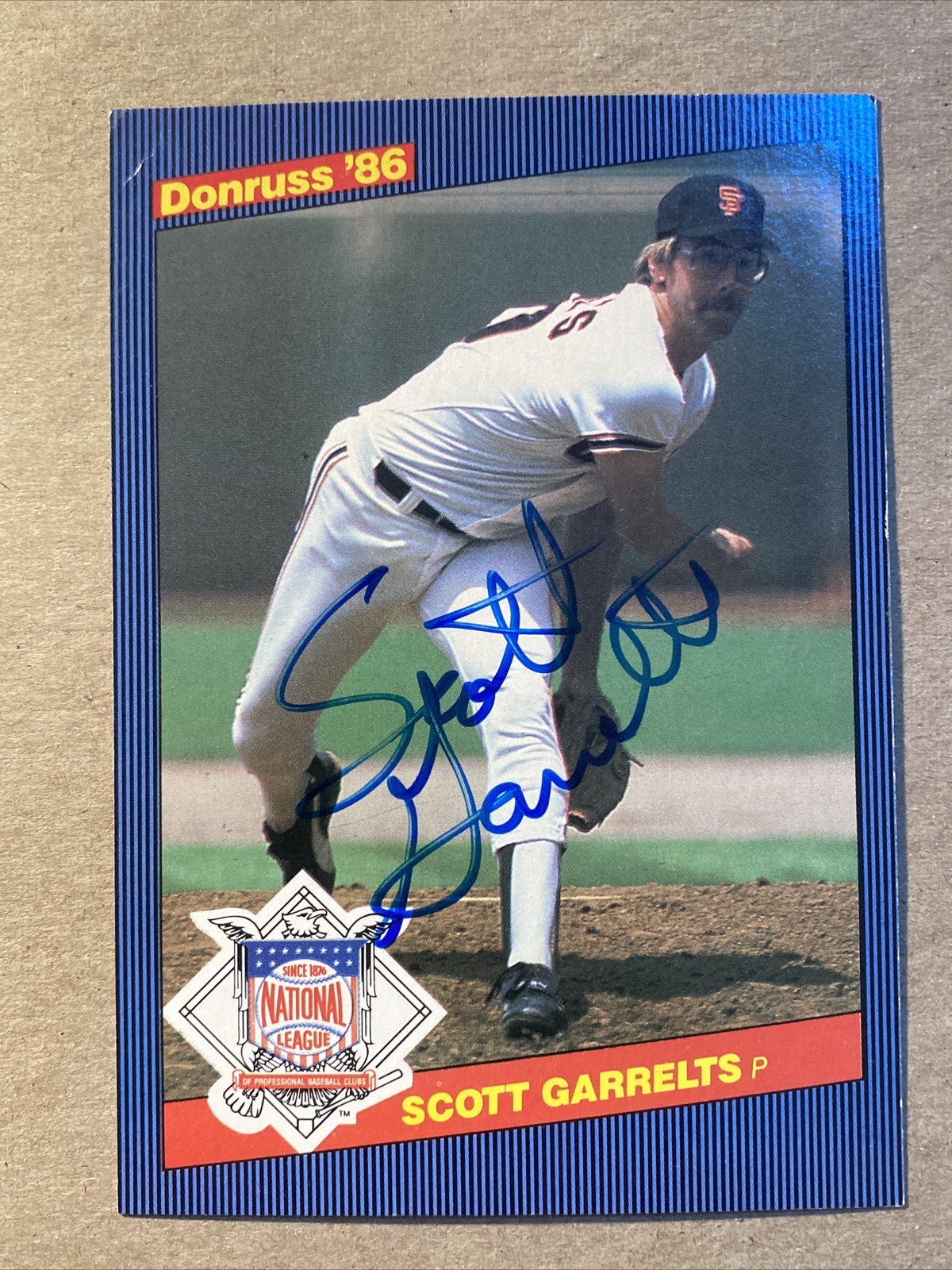1986 Donruss Action All Stars #35 Scott Garrelts AUTOGRAPHED - SF ...
