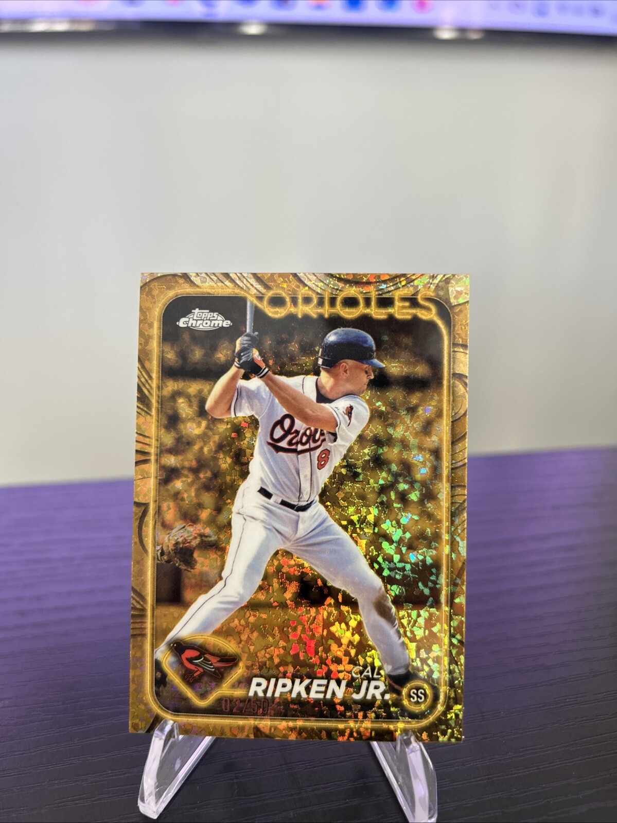 2024 Topps Chrome Gilded Cal Ripken Jr. Gold Mini Diamond /50 Orioles ...