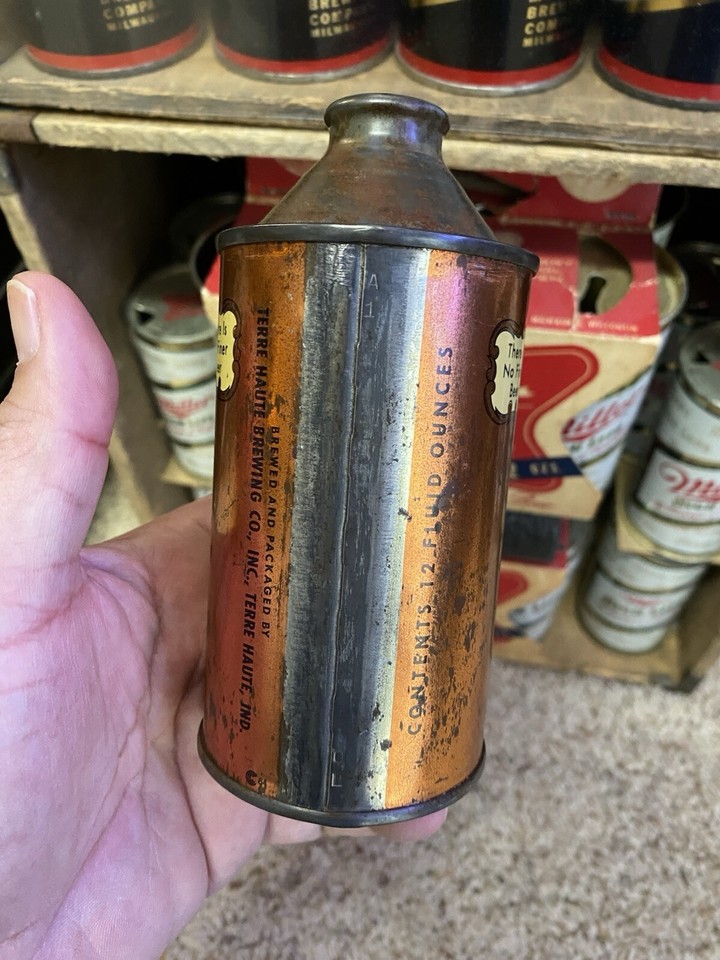 Champagne Velvet cone top beer can Terre Haute Brewing Co Terre Haute ...