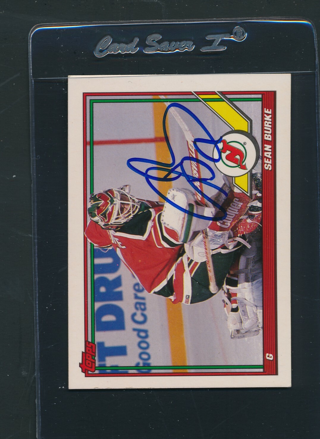1991/92 Topps #67 Sean Burke Devils Signed Auto *B1740 | eBay