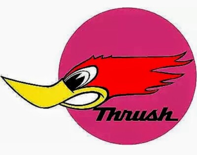 2-PACK THRUSH RAT ROD HOT ROD CHOPPER RAT FINK 420 WEED DECAL STICKERS ...