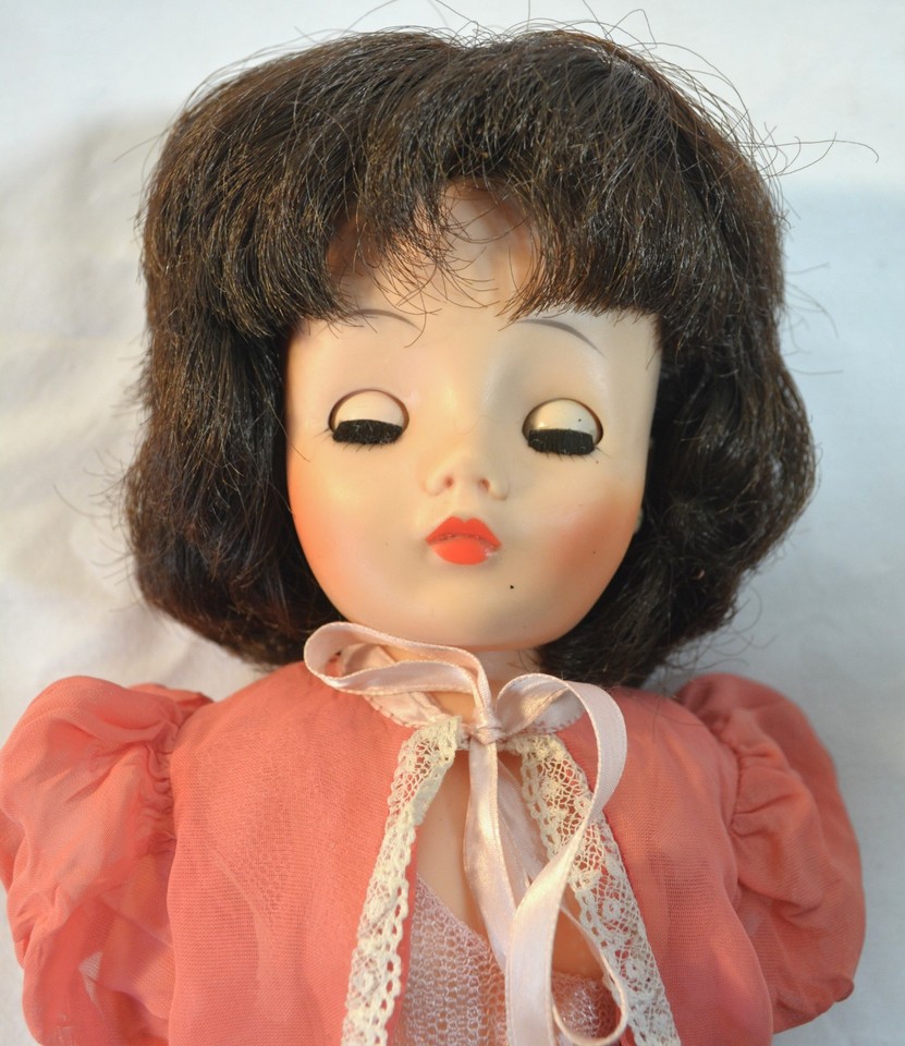 Vtg. Belle Doll Toy Corp 18" Brunette Little Miss Margie Wavy Hair & vtg. outfit | eBay