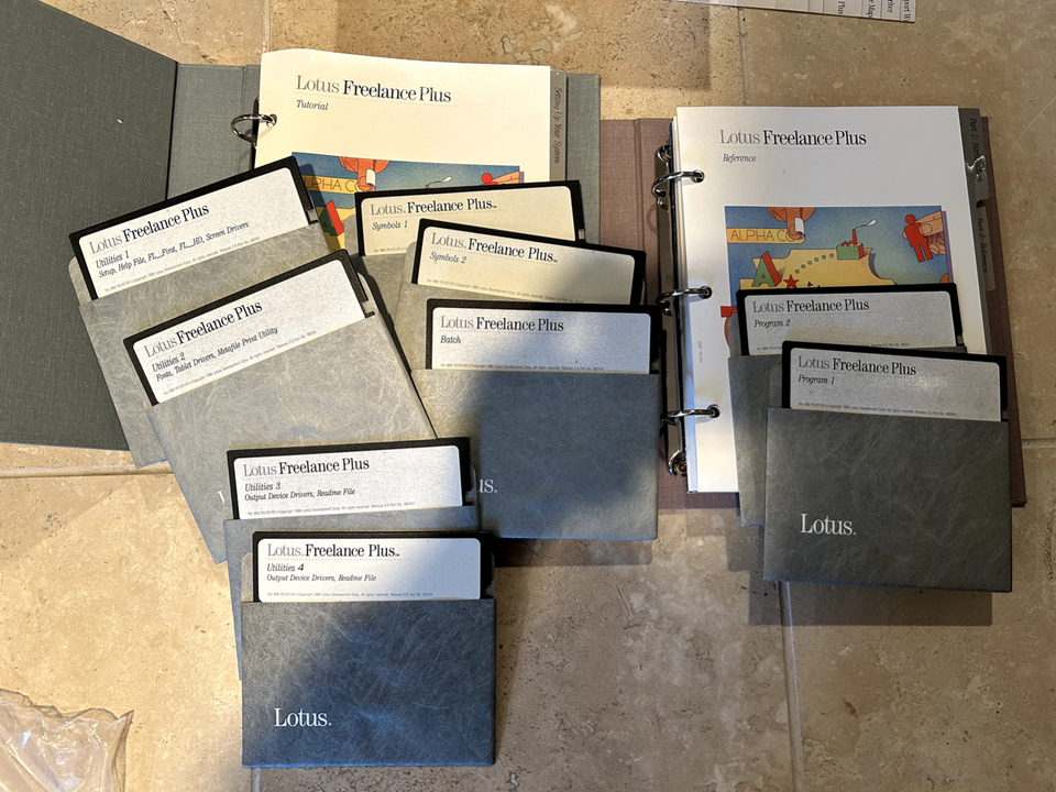 Vintage LOTUS FREELANCE PLUS Software Floppy Disks | eBay